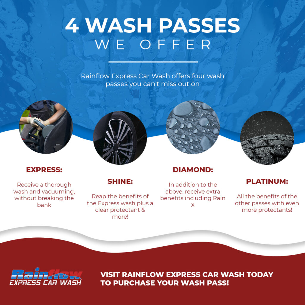4 Wash Passes We Offer - Rainflow Express Car Wash